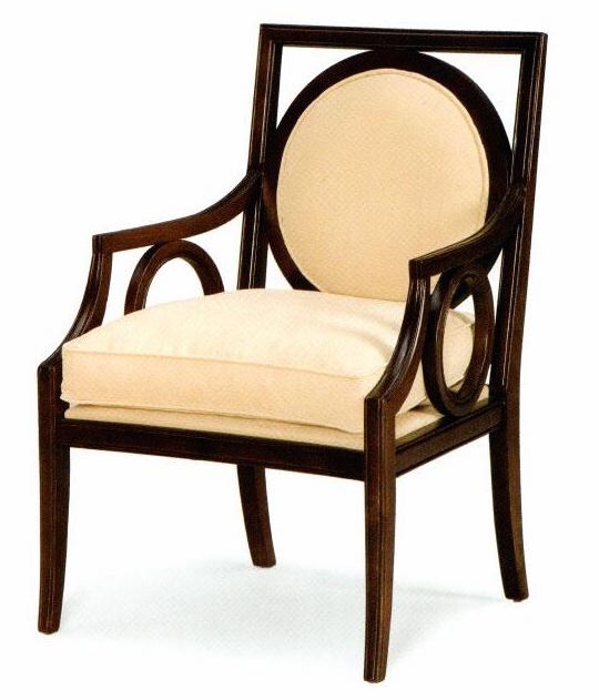 Circle back lounge chairs. Available in multiple finishes and fabrics